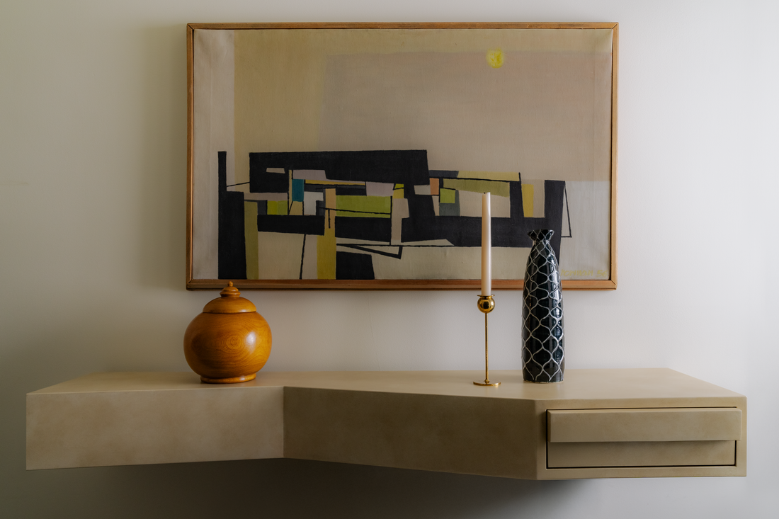 Parchment Facet Floating Shelf – Cuff Studio