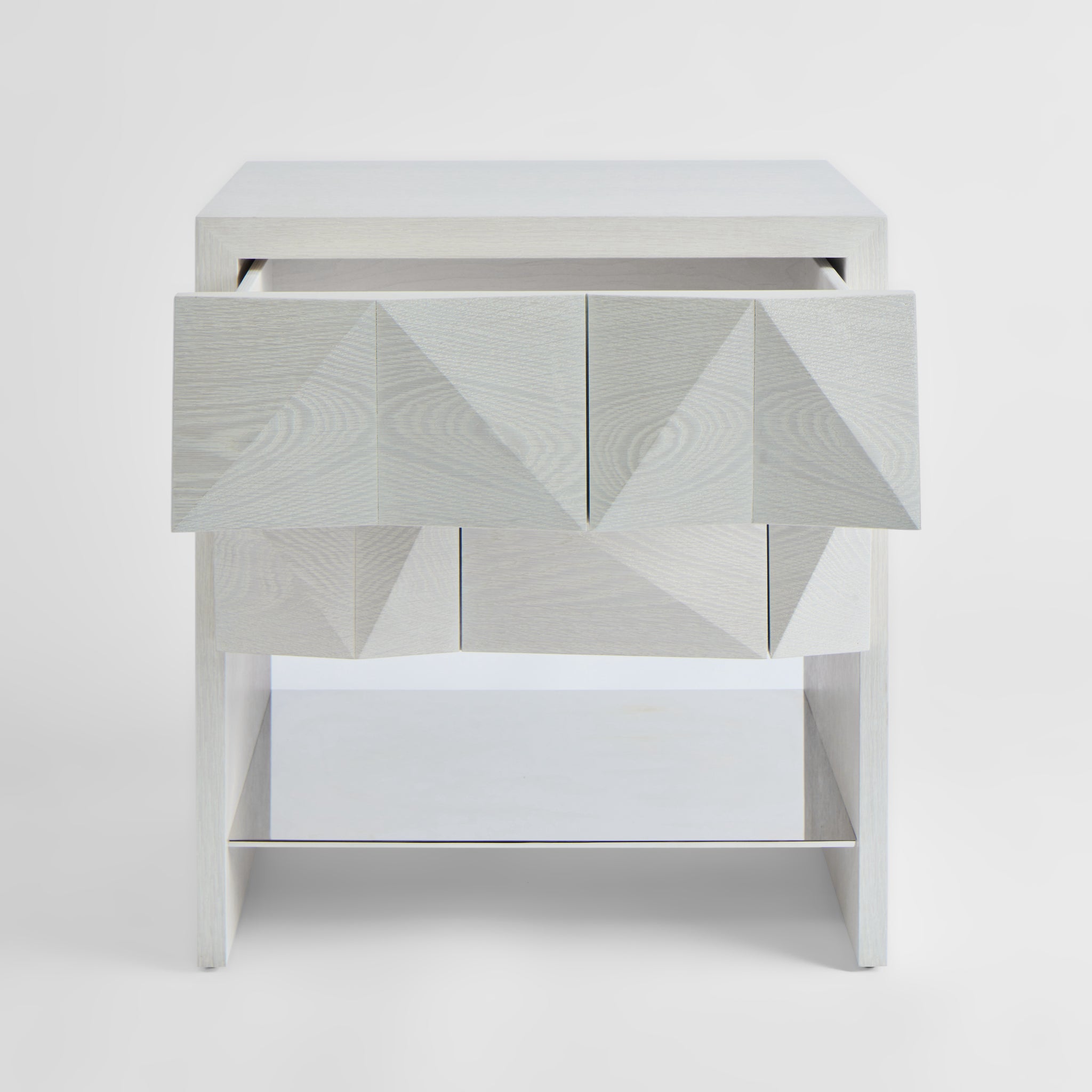 Facet Side Table with Shelf – Cuff Studio