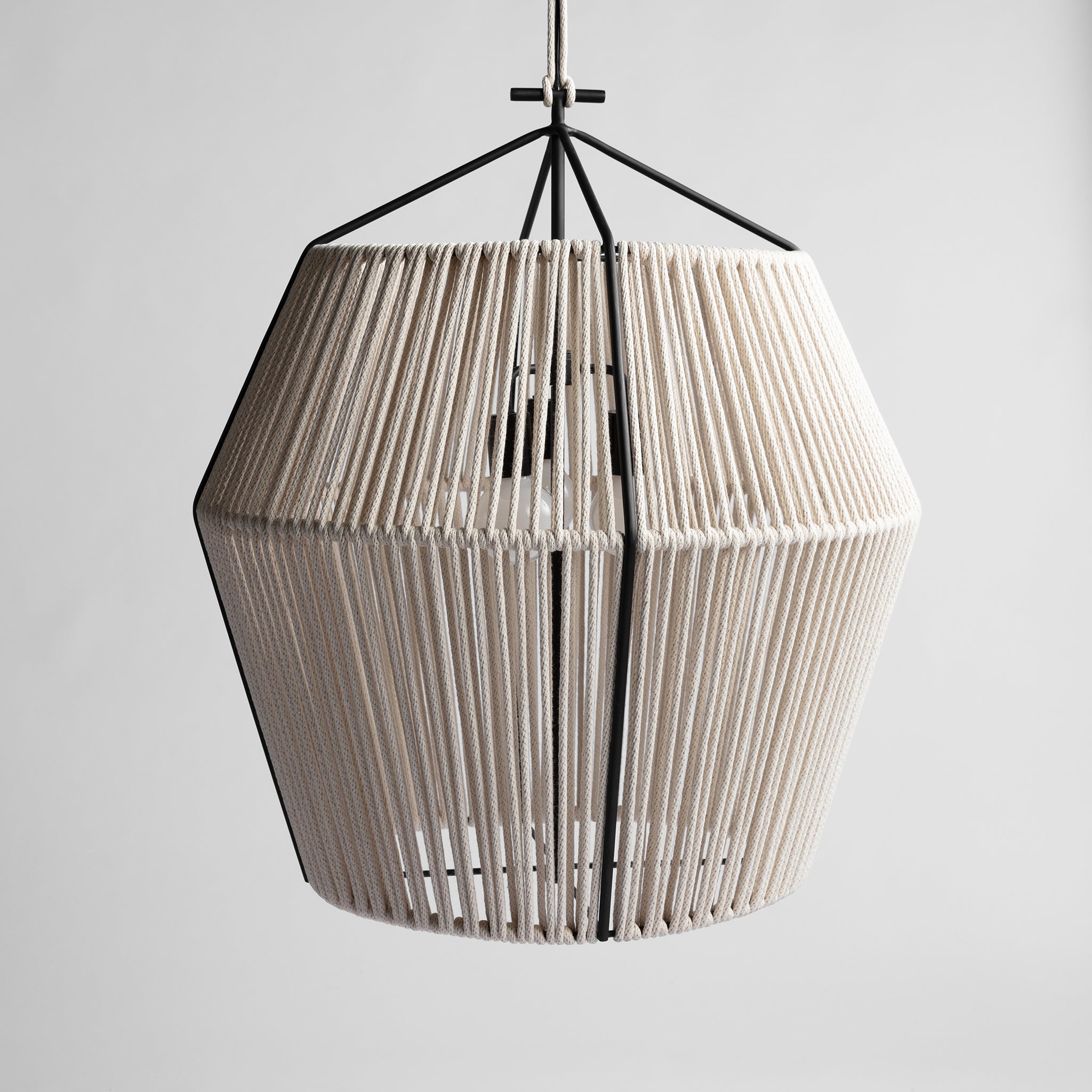 Gem Full Large Natural White Cotton Pendant - Expedited – Cuff Studio