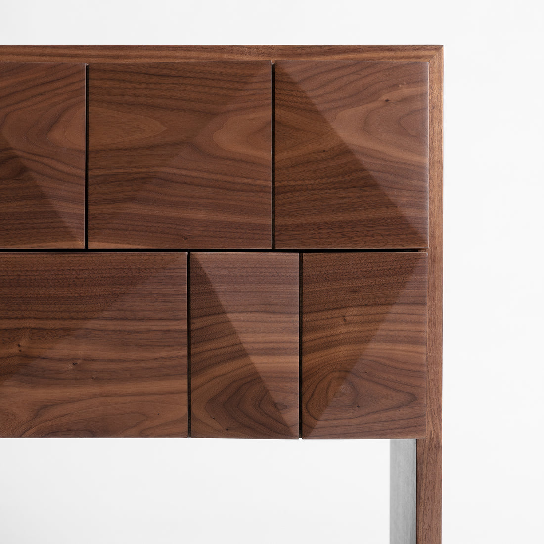 Facet Side Table with Shelf – Cuff Studio