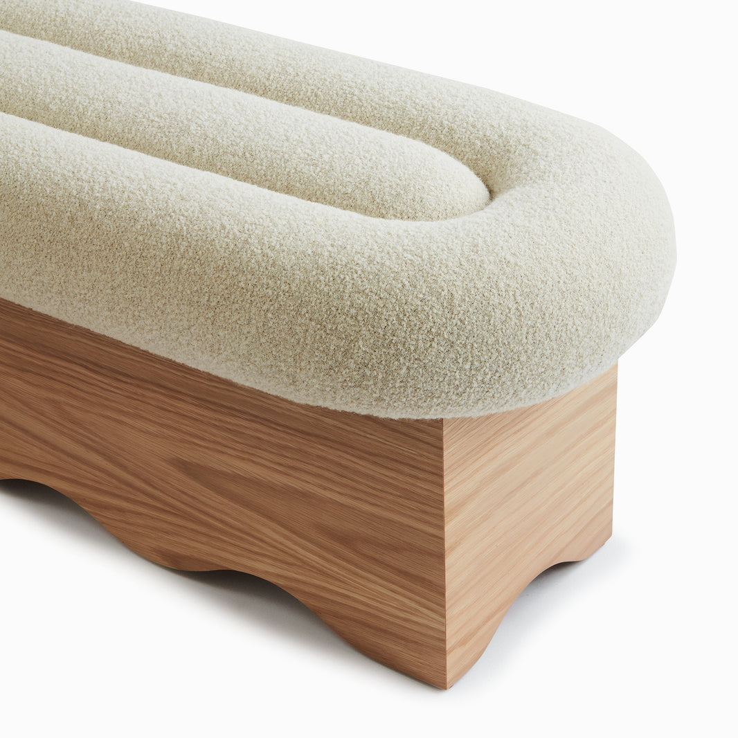 Ripple Bench, Walnut, Available Now (QTY 1) – Cuff Studio